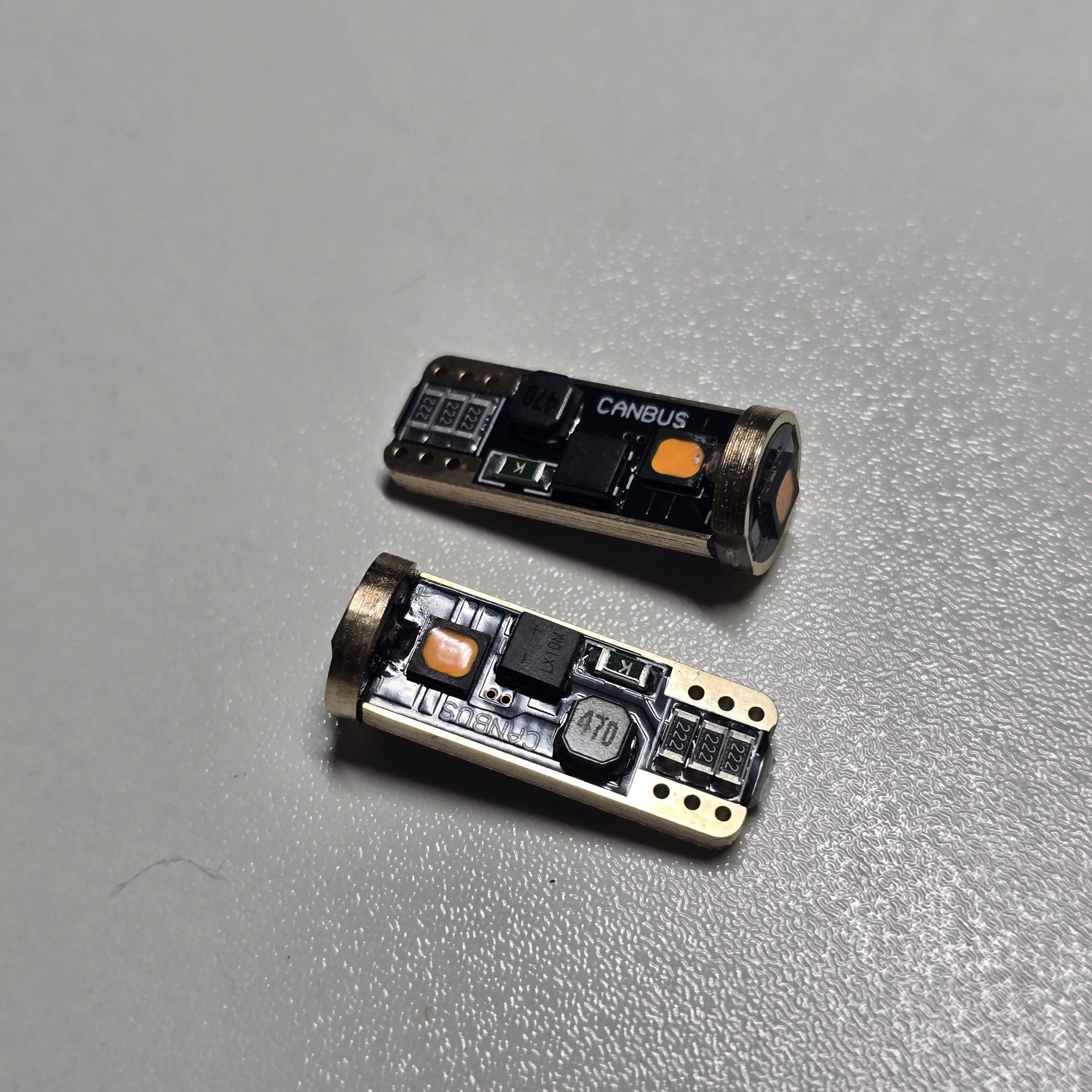 Amber/оранжави 12-24V led canbus w5w 3838 SMD диодни крушки Т10 ...